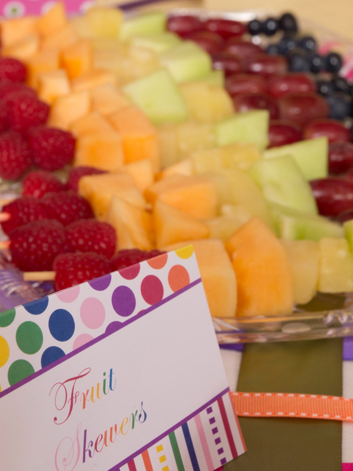 Rainbow Party Food Label SET Printables food/buffet Labels - Etsy