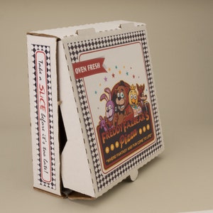 EDITABLE Five Night's at Freddy's PIZZA Box Printable - CUSTOMIZE on ...