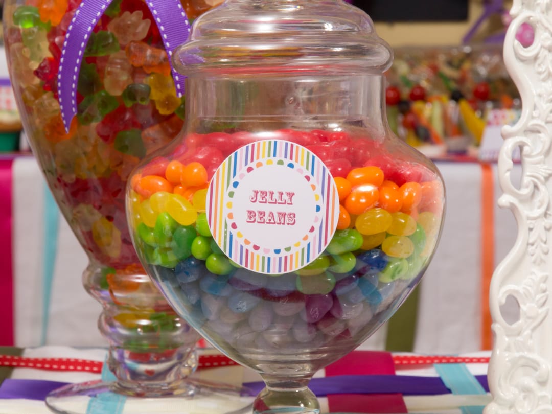 Rainbow Party Food Label SET Printables -food/buffet Labels -water ...