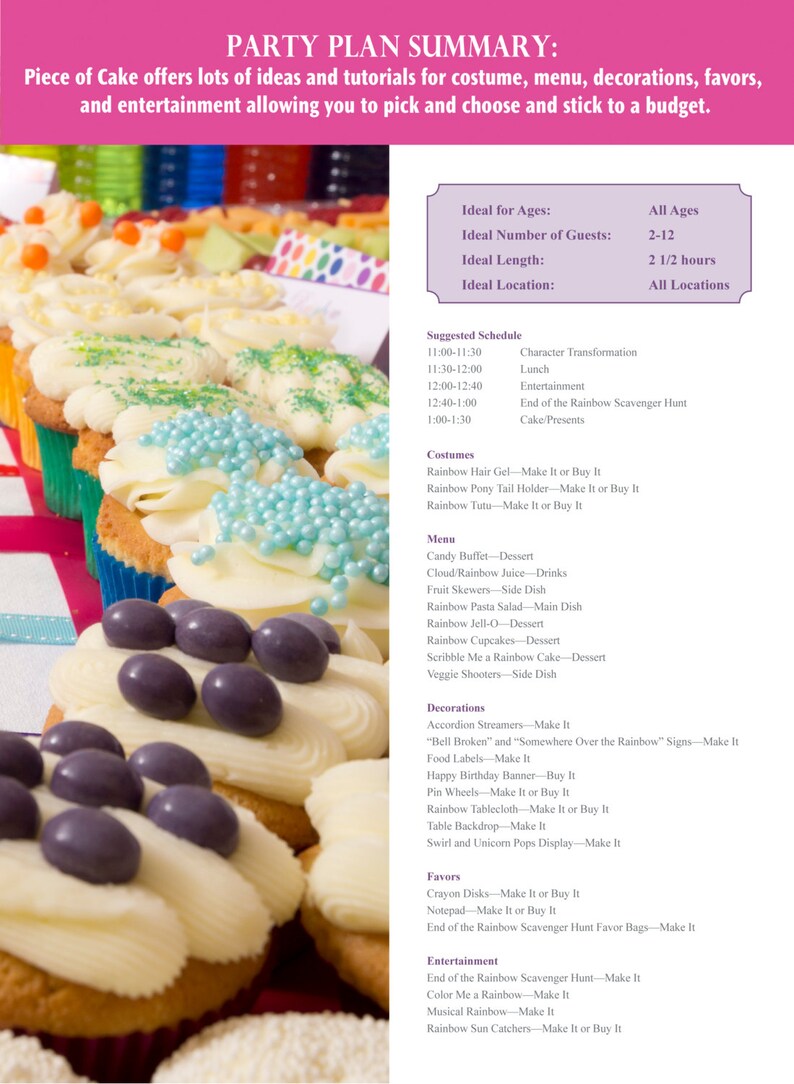 Over the Rainbow Party Plan: 50+ Page Guide to Plan Rainbow Themed ...