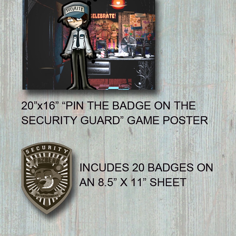 Five Nights at Freddys Security Badge - Etsy