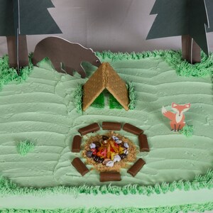 Rustic Themed Cake Topper Printable - Includes Tree, Fox, Bear, and ...
