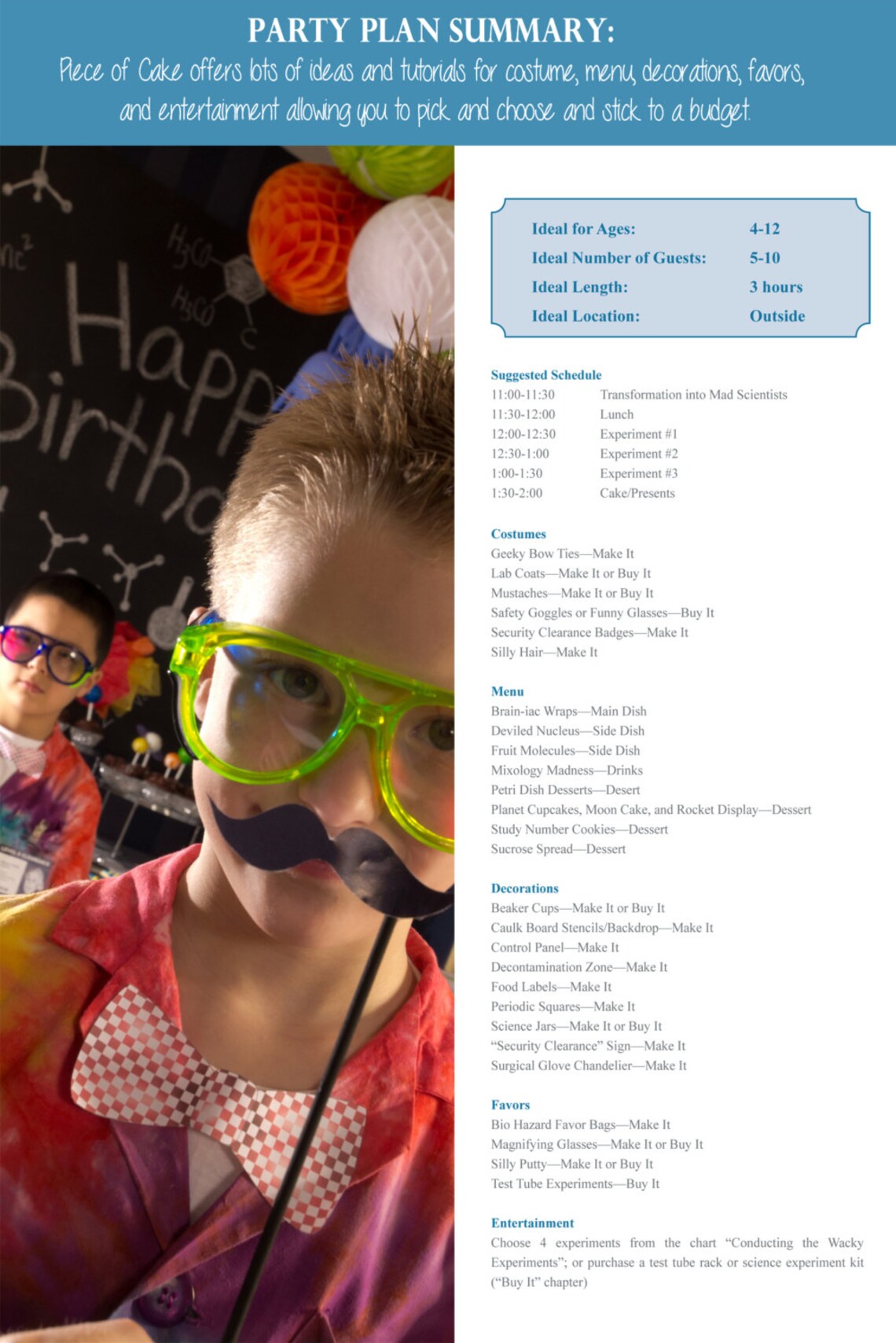 Mad Scientist Party Plan: 50+ Page Guide to Plan Your Mad Scientist ...