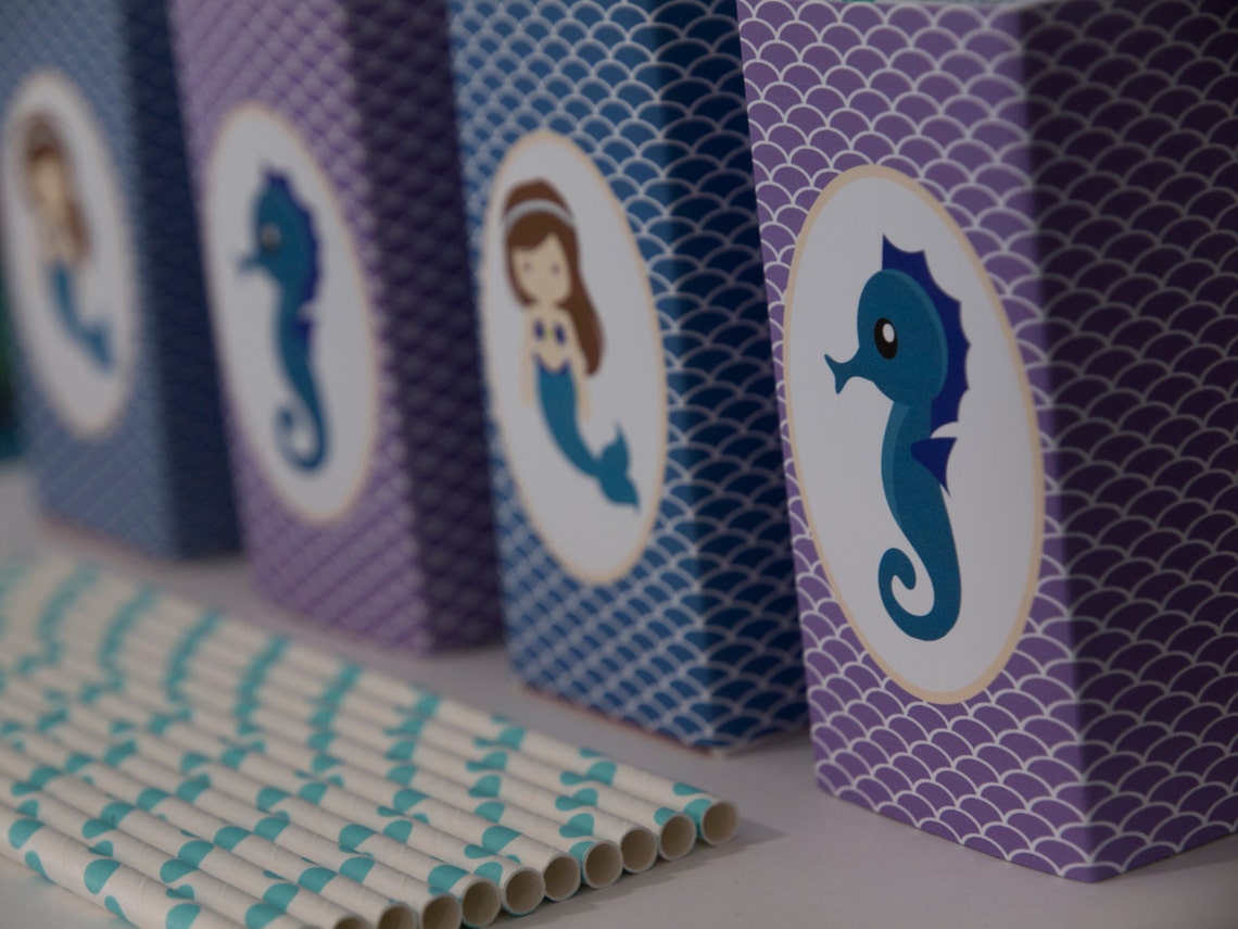 Mermaid / Under the Sea Food Label Set Printables - Etsy