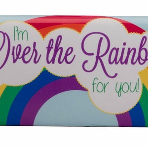EDITABLE Candy Bar Wrapper "i'm Over the Rainbow for You" - CUSTOMIZE ...