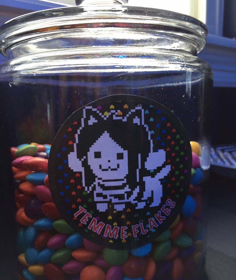 Undertale Round 3" Labels Printable - BONUS "undyne the Royal Candy ...
