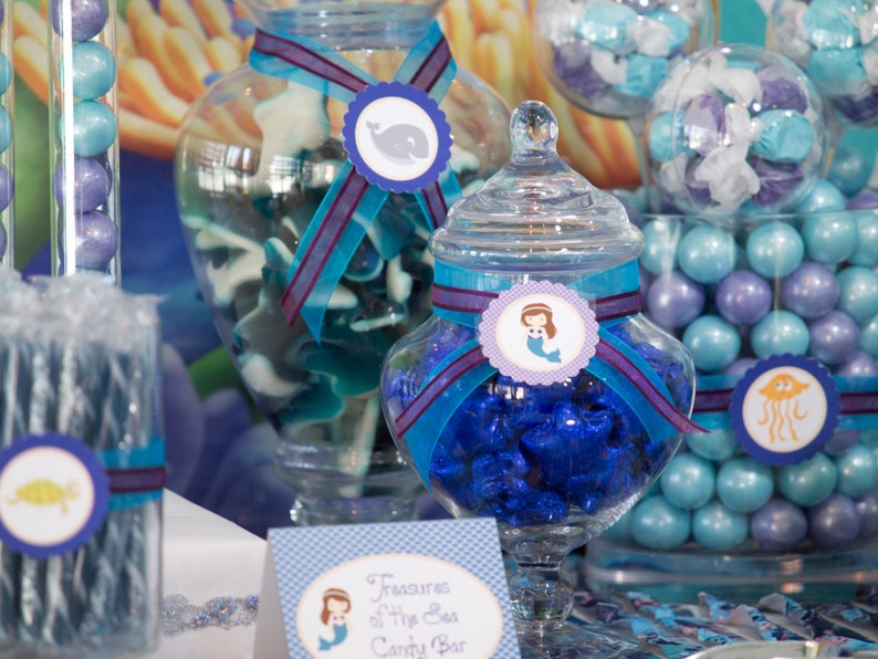 Mermaid / Under the Sea Food Label Set Printables - Etsy