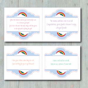 Rainbow Birthday Party Printables Set - INCLUDES CUSTOMIZED INVITATION ...