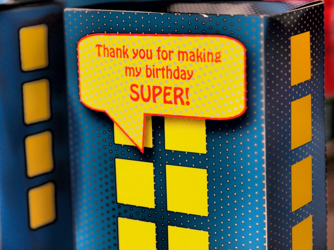 Superhero Candy / Favor Box Printable With Tutorial - Etsy
