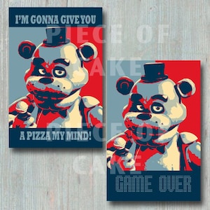 EDITABLE Five Night's at Freddy's PIZZA Box Printable - CUSTOMIZE on ...