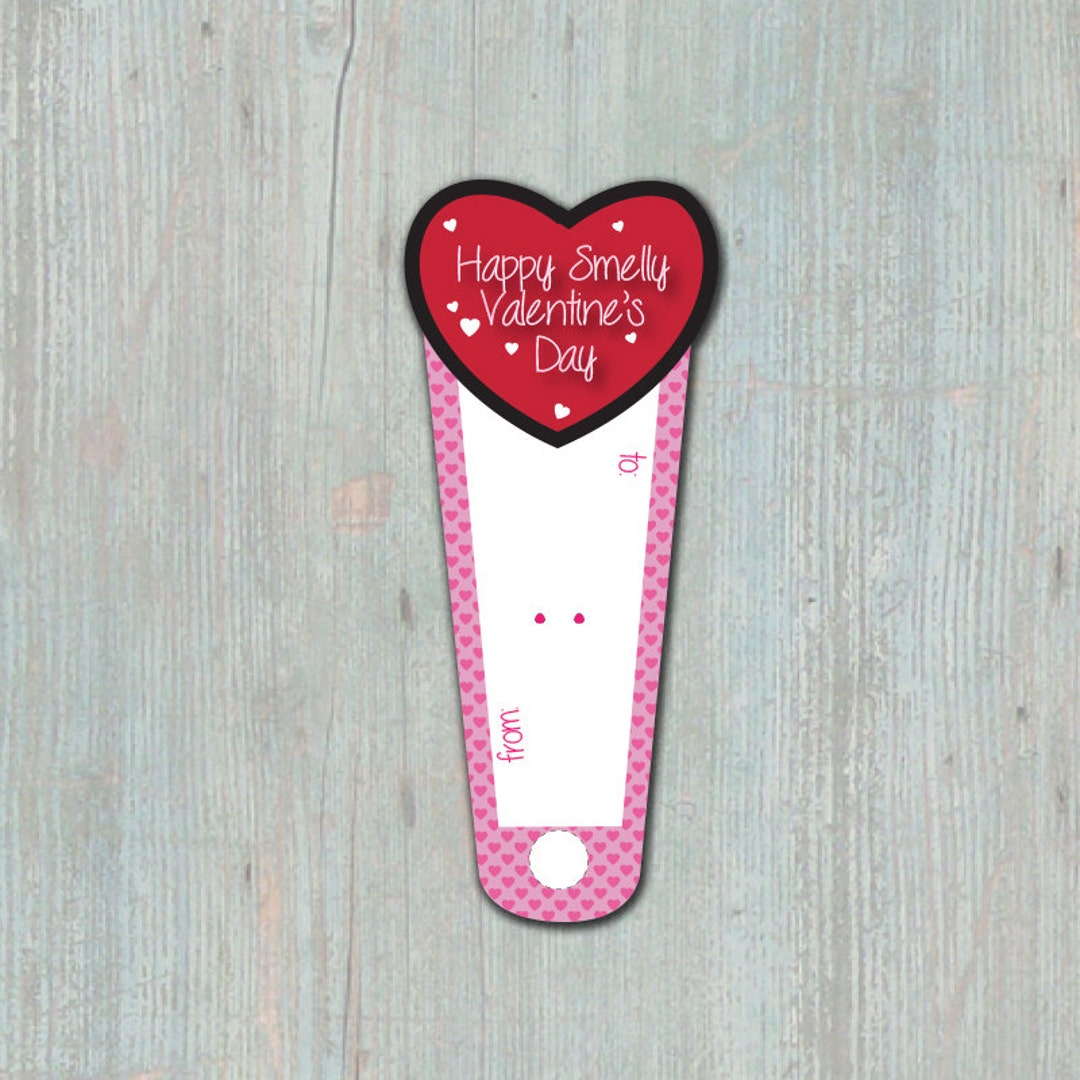 Valentine's Day Smell Marker Favor "happy Smelly Valentine's Day ...
