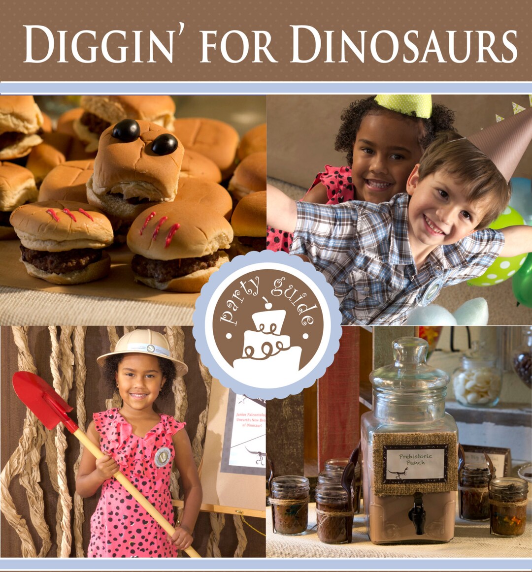 Diggin' for Dinosaurs Party Plan: 50+ Page Guide to Plan Dinosaur ...