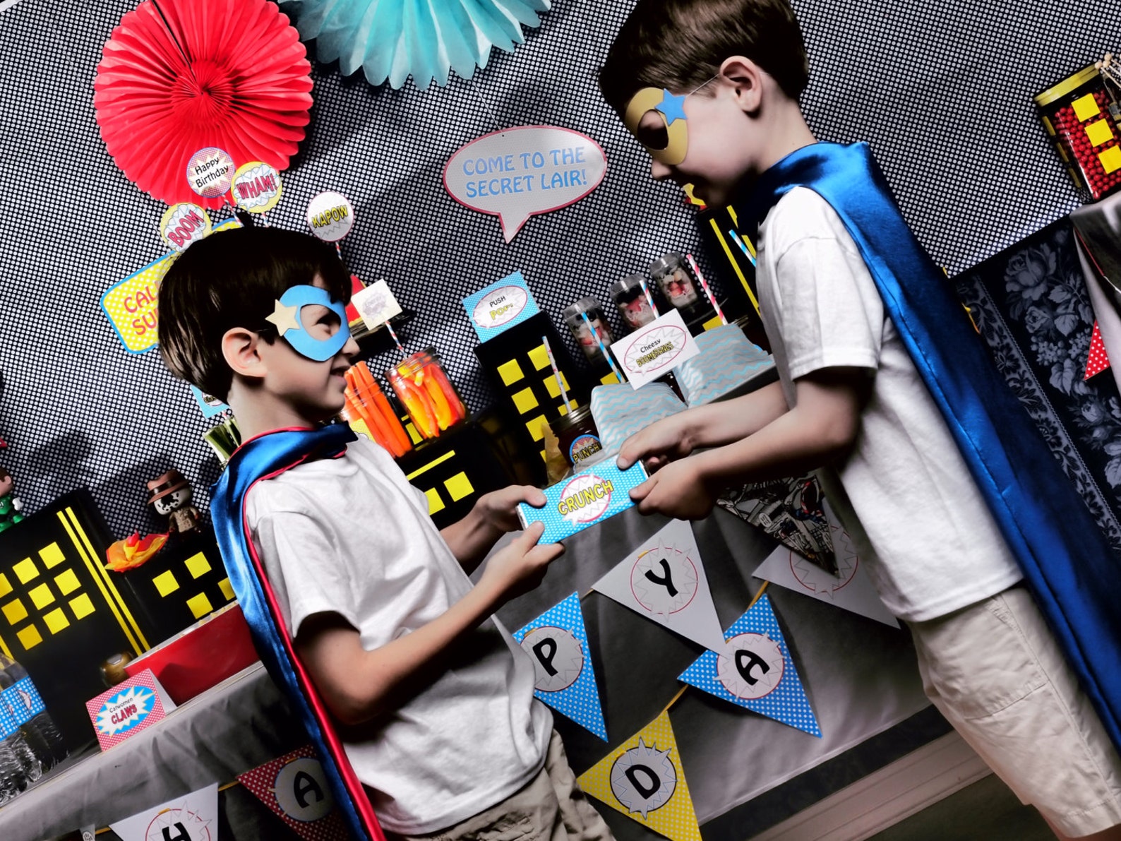 Superhero CRUNCH Bar Wrapper Printable Superhero Candy Bar | Etsy