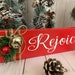 Christmas Sign, Christmas Decor, Rejoice Christmas Sign, Christmas Gift ...