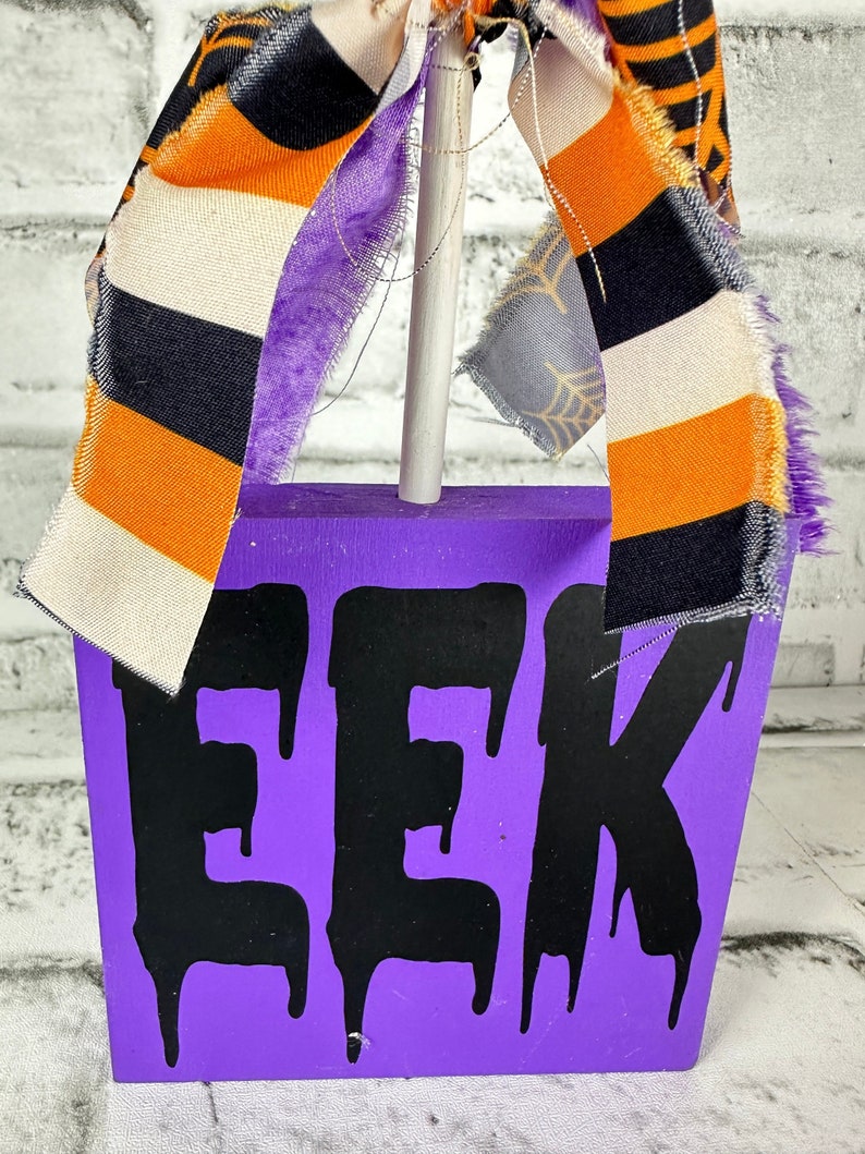 Halloween Decor, Halloween, Ghost, Boo, Eek, Ghost Wood Crafts, Painted ...