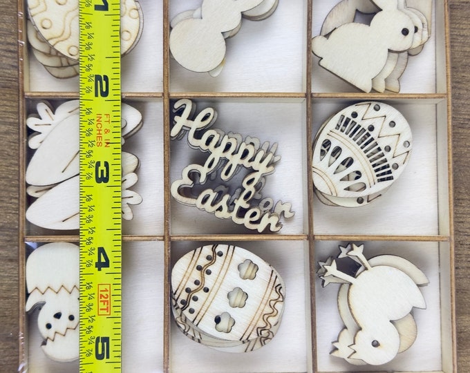 Laser Cut Easter Embellishments, Blank Wood Easter Cut Outs, Wood ...