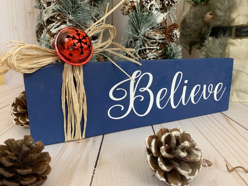 Believe Believe Sign Christmas Decor Christmas Sign | Etsy