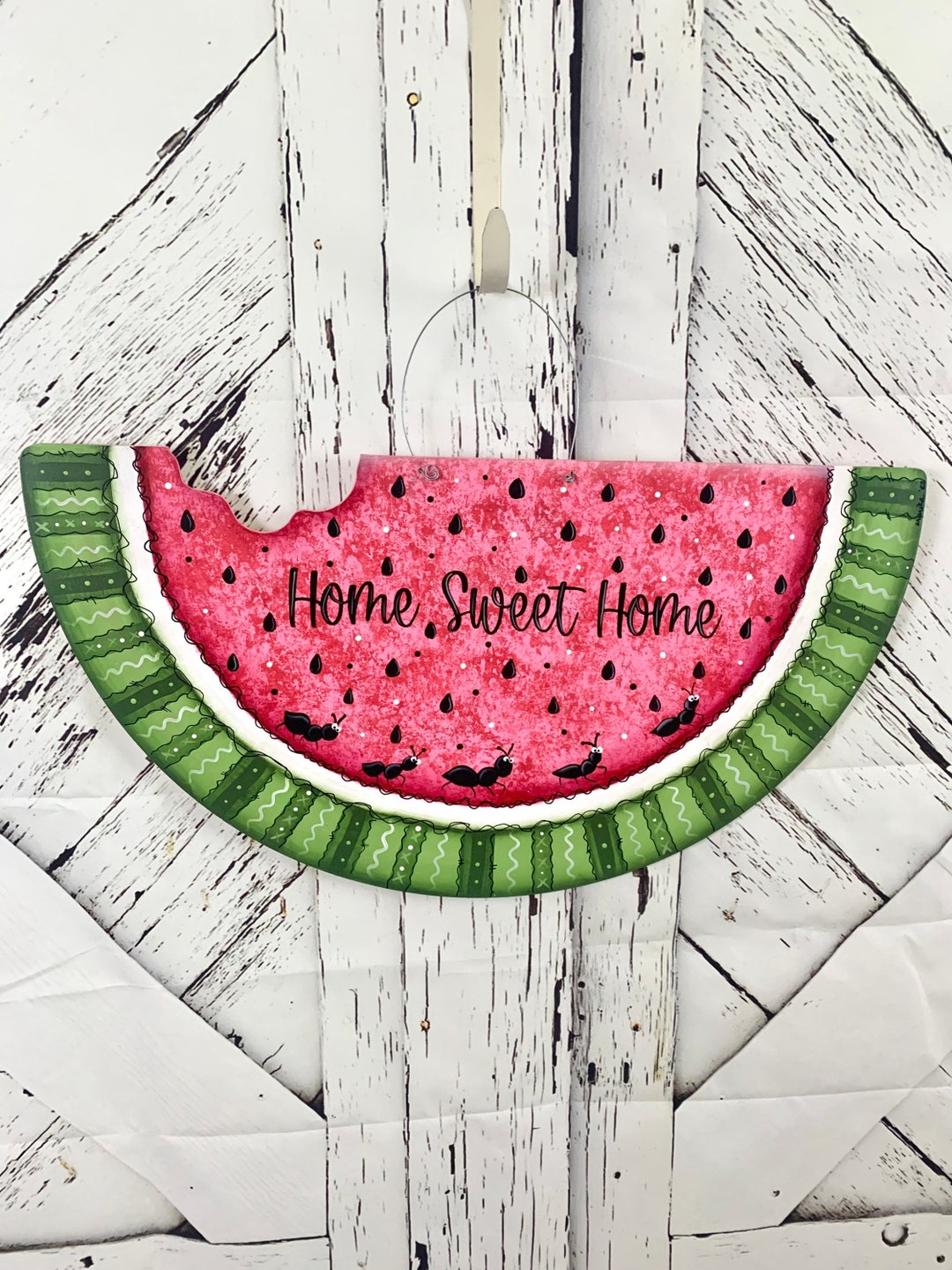 Watermelon, Watermelon Door Hanger, Watermelon Wreath, Summer Door ...
