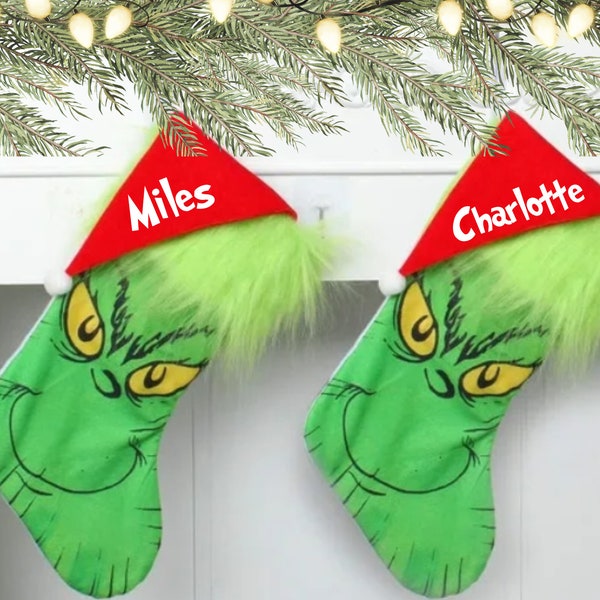 Grinch Stocking - Etsy