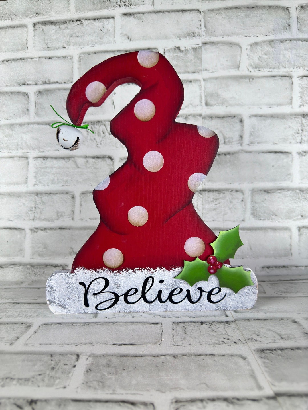 Wood Santa Hat, Santa Sign, Santa Hat, Christmas Sign, Christmas Decor ...