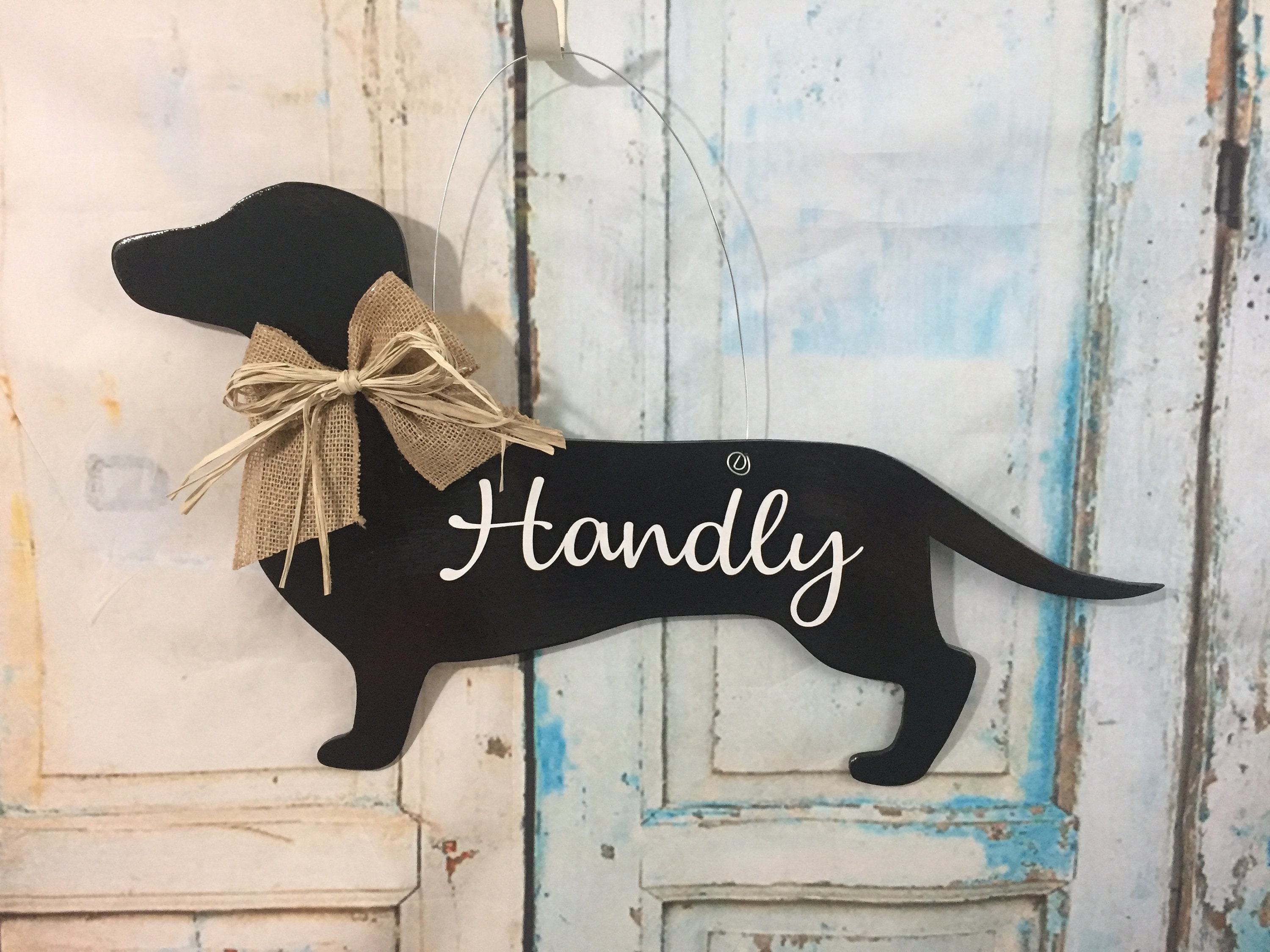 Dachshund Door Hanger, Dog Door Hanger, Dog Door Decoration, Dachshund ...