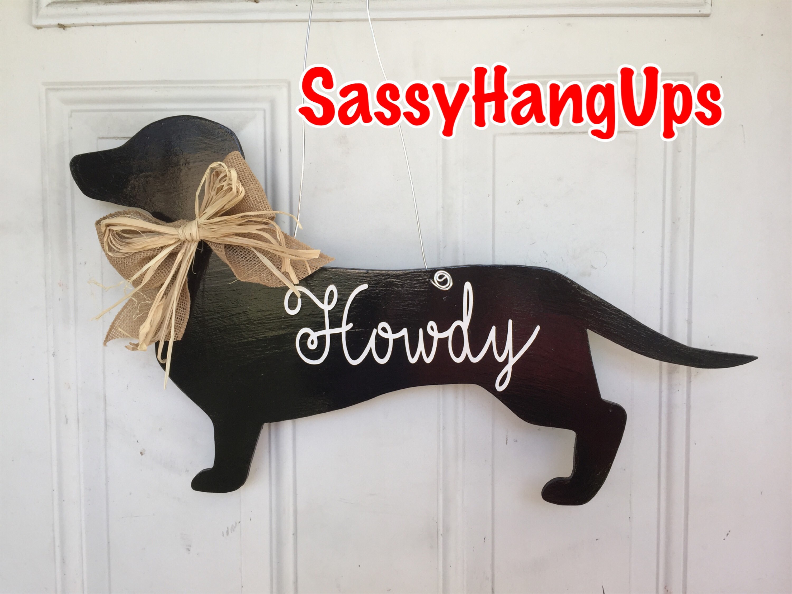 Dachshund Door Hanger Dog Door Hanger Dog Door Decoration | Etsy