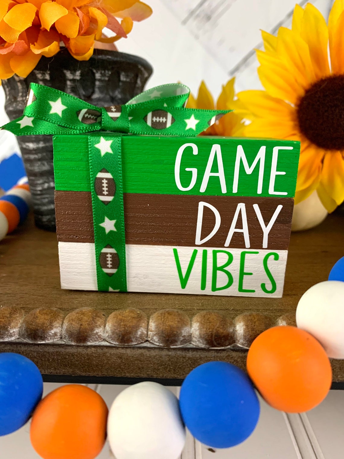 Football Tier Tray Decor Memphis Tigers Football Mini Books - Etsy