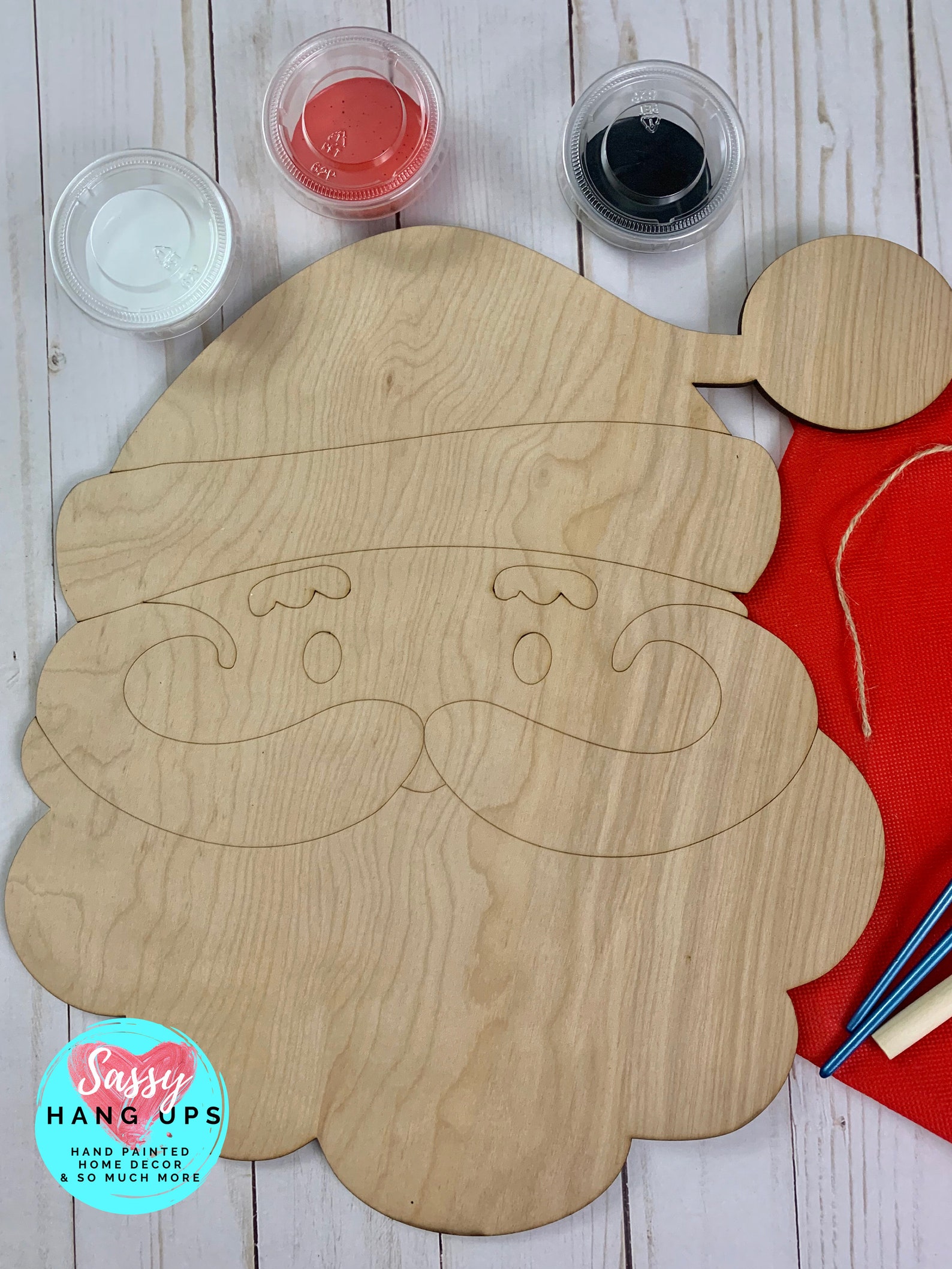 Christmas Kids Paint Kits Santa Claus Paint Kit Kids DIY | Etsy