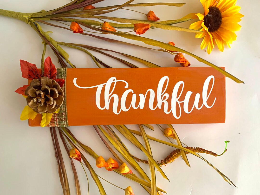 Thanksgiving Decor, Thanksgiving Sign, Thankful Sign, Thankful, Blessed ...