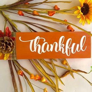 Thanksgiving Decor, Thanksgiving Sign, Thankful Sign, Thankful, Blessed ...