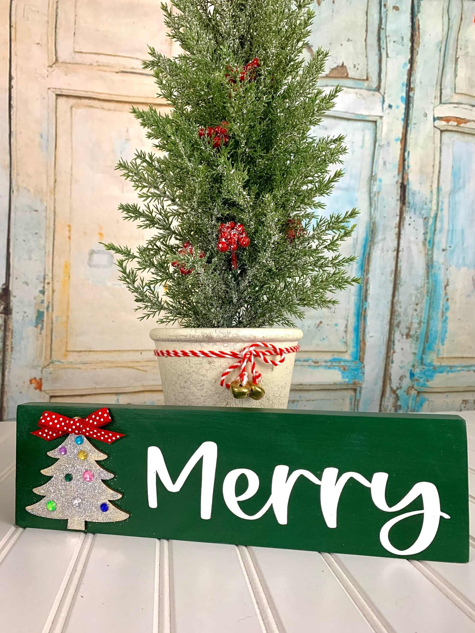 Merry, Merry Sign, Christmas Decor, Christmas Sign, Christmas Gift ...