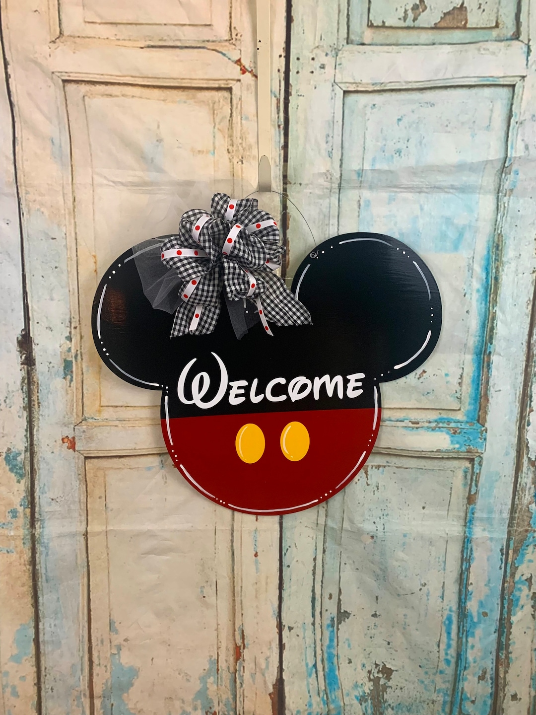 Mouse Door Hanger, Disney Door Hanger, Mickey Door Hanger, Mickey Mouse ...