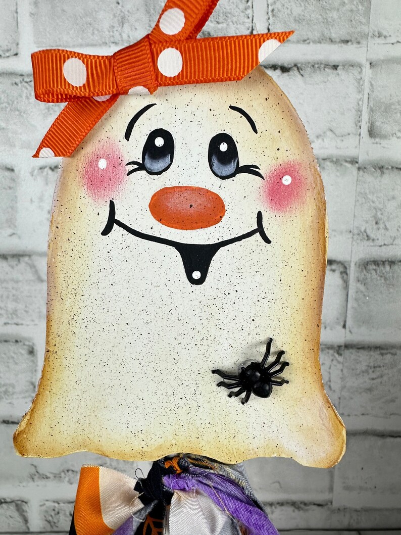 Halloween Decor, Halloween, Ghost, Boo, Eek, Ghost Wood Crafts, Painted ...