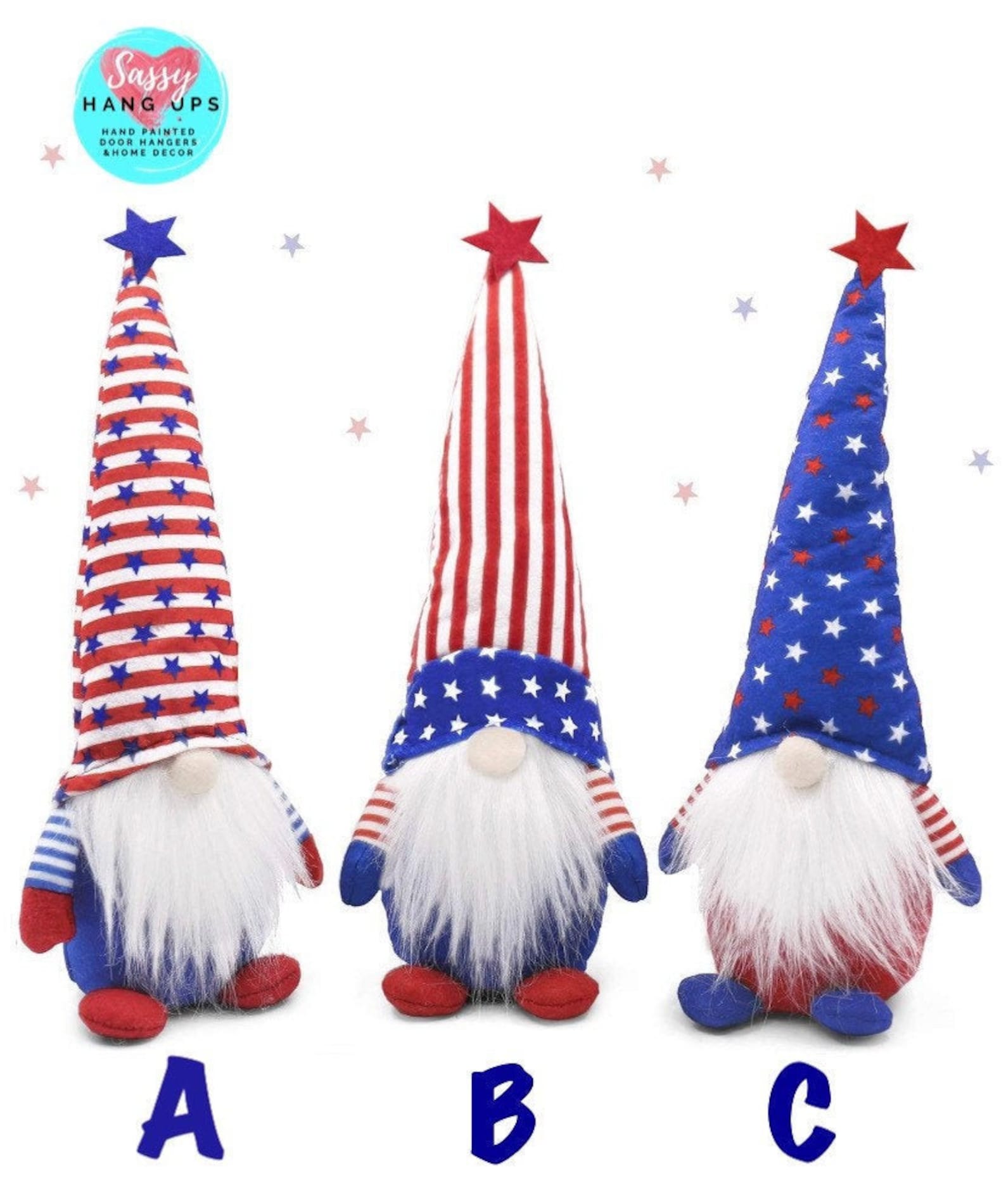 Patriotic Gnome Memorial Day Gnome July 4th Gnome Tier Tray | Etsy