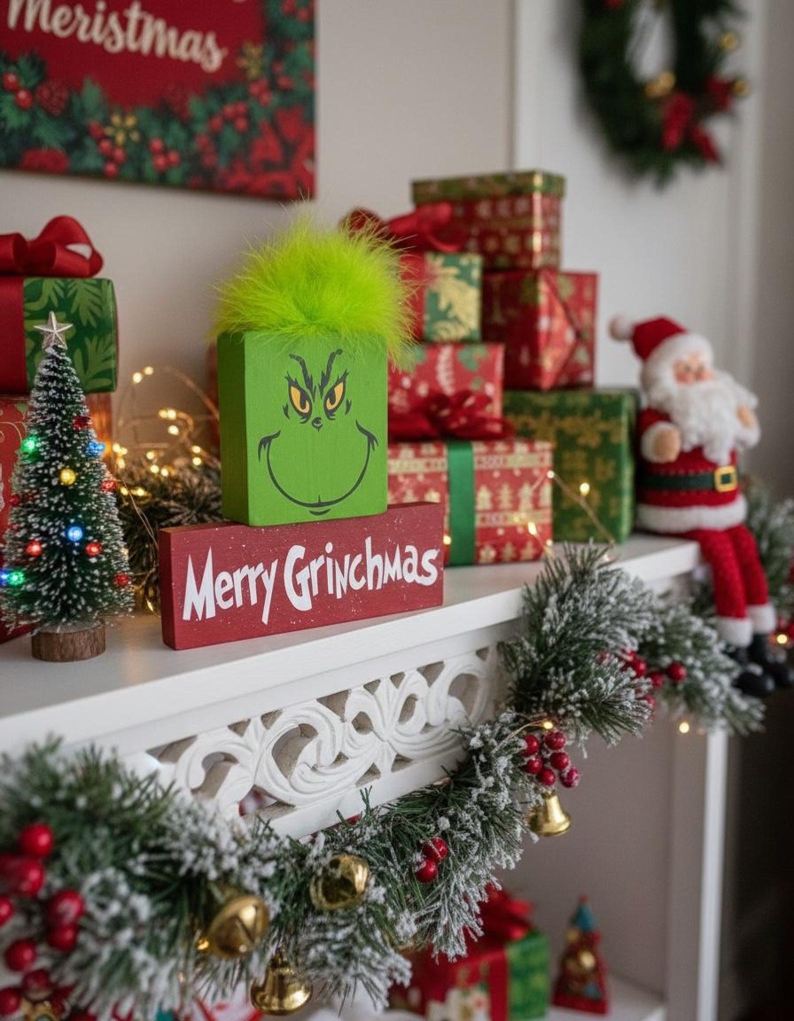 Christmas Blocks, Grinch, Merry Grinchmas, Green Monster, Grinch Blocks ...