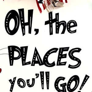 Front Door Decor, Dr. Seuss, Cat in the Hat Decor, Front Door Wreath ...