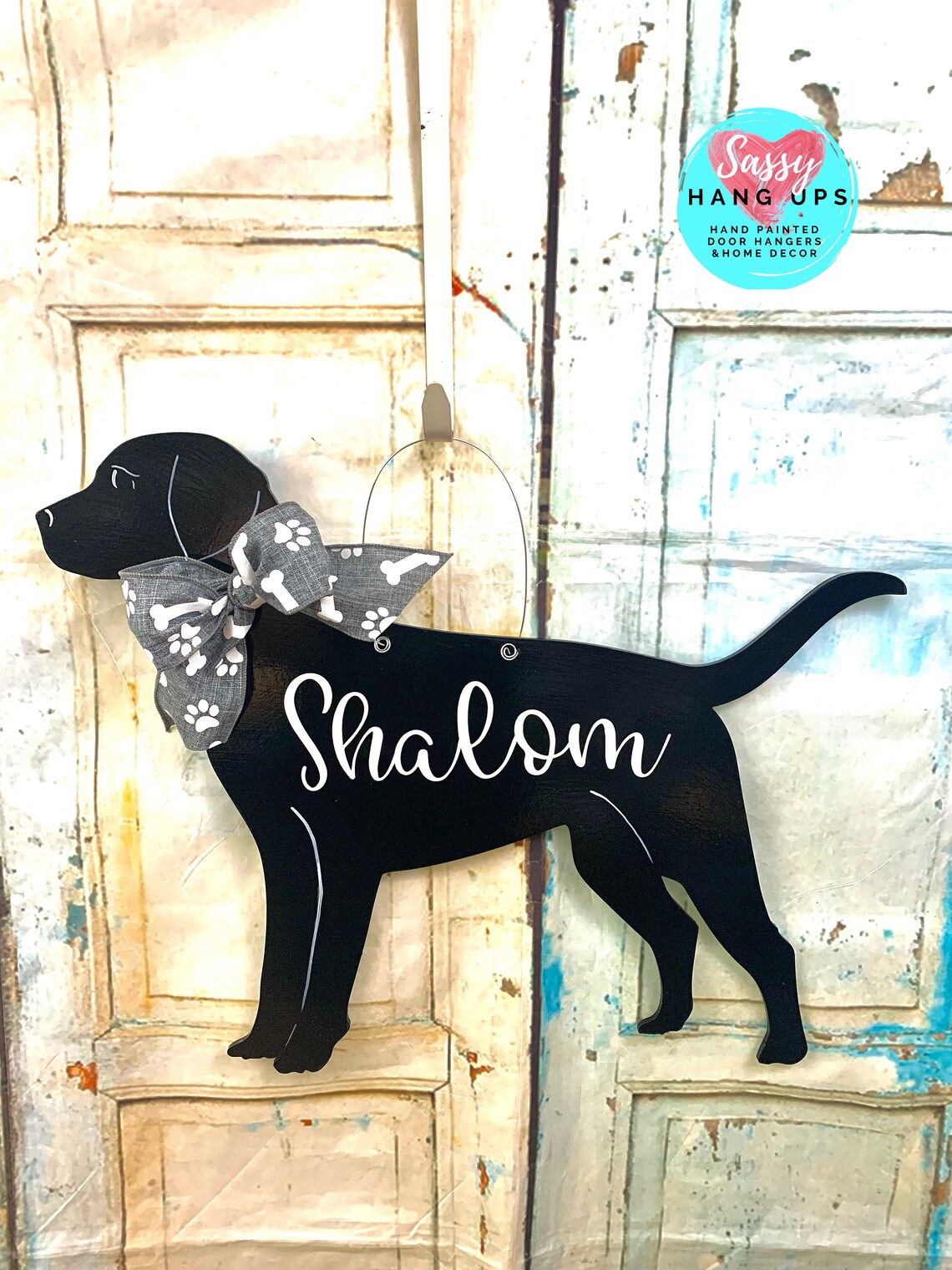 Silver Lab Silver Labrador Lab Door Hanger Lab Gift | Etsy