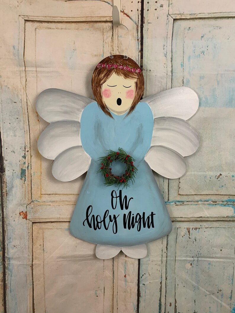 Christmas Door Hanger Angel Door Hanger Christmas Angel | Etsy
