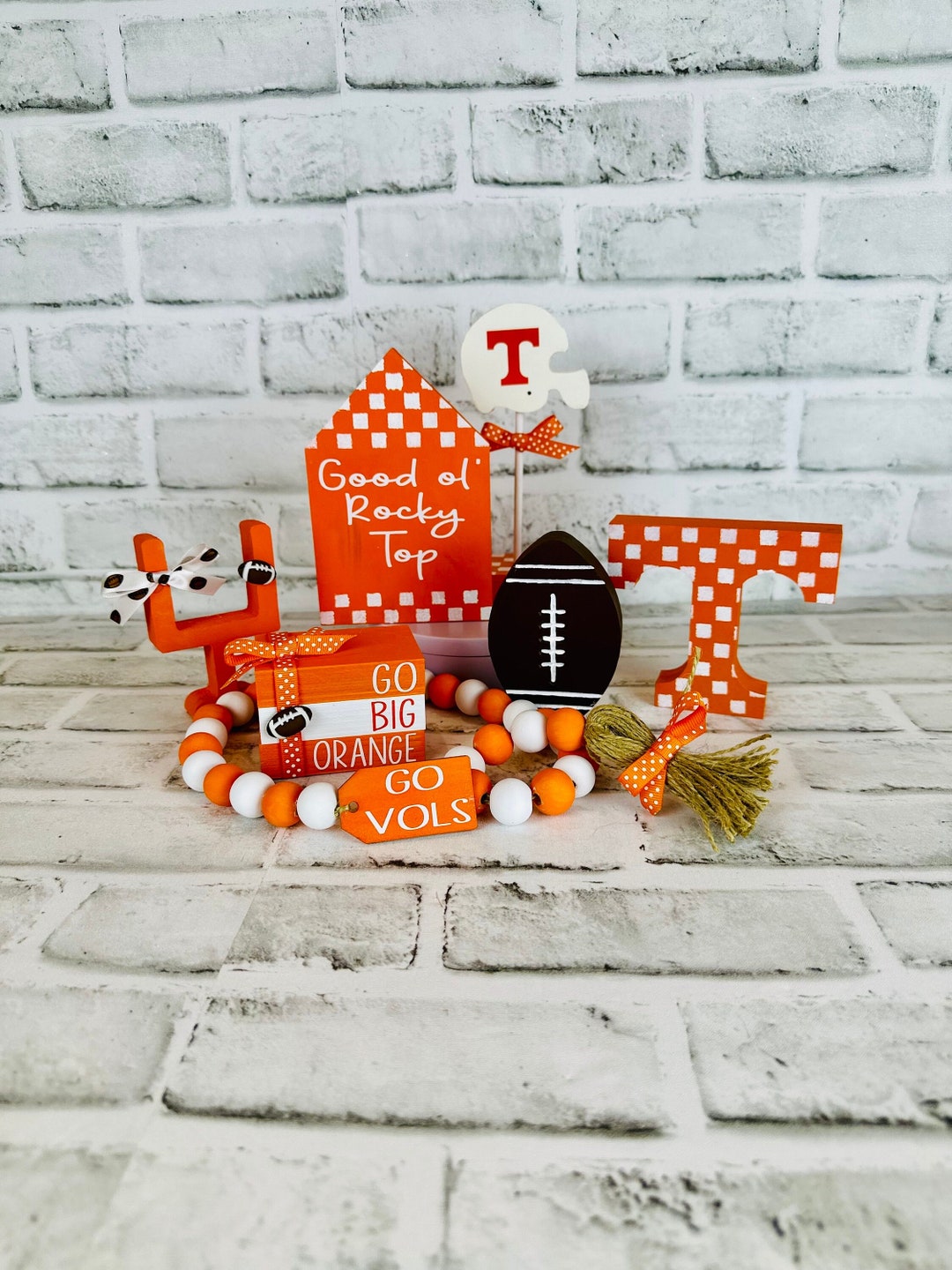 TN Volunteers, Football Tier Tray Decor, TN Vols, Football Mini Books ...
