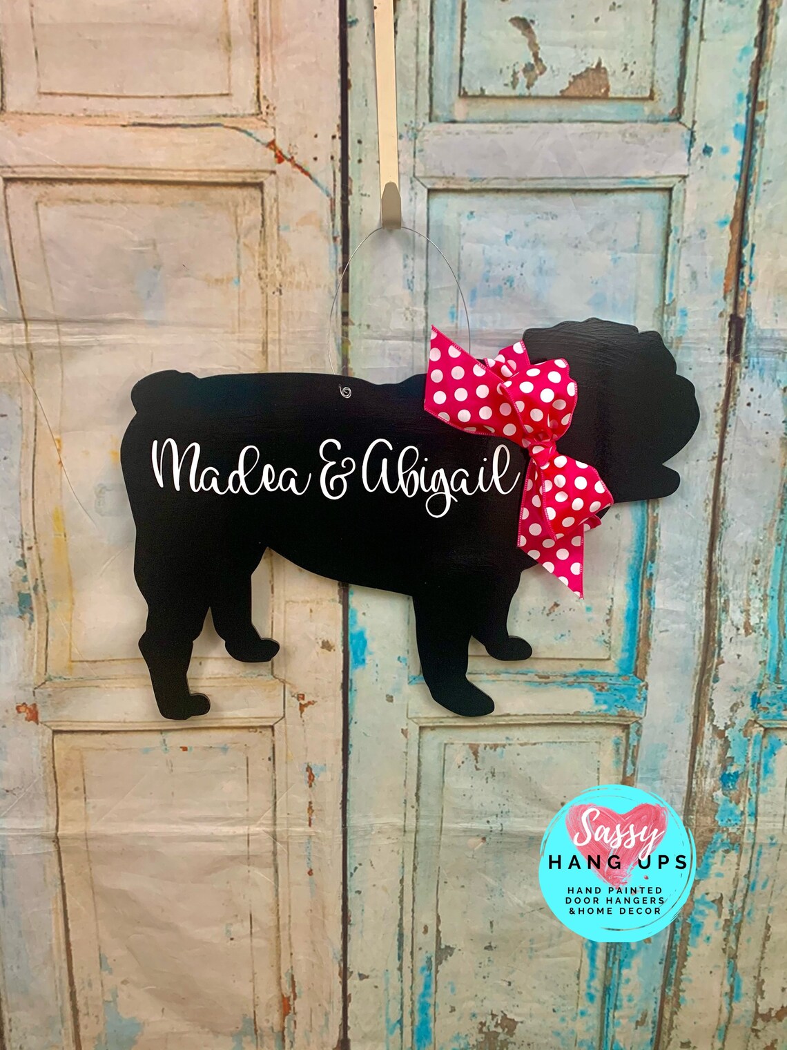 English Bulldog Door Hanger English Bulldog English Bulldog | Etsy