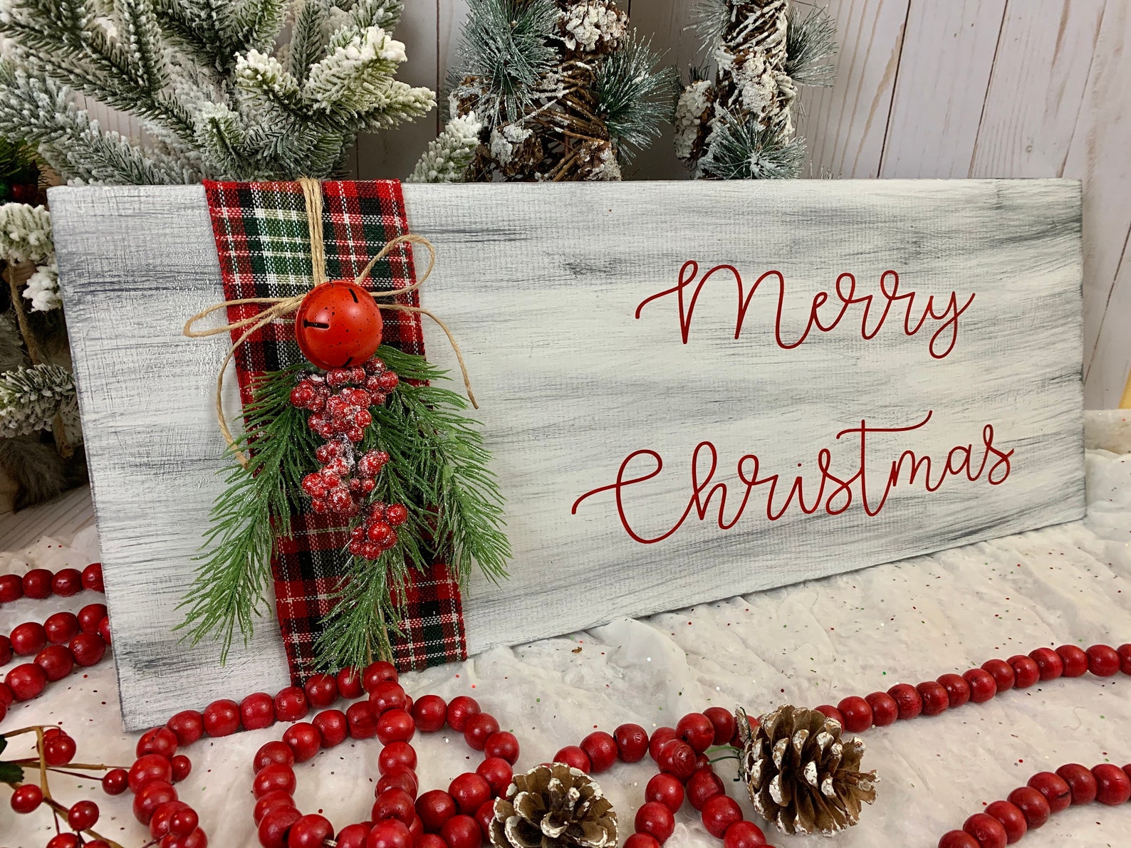 Merry Christmas Sign Farmhouse Christmas Sign Christmas - Etsy