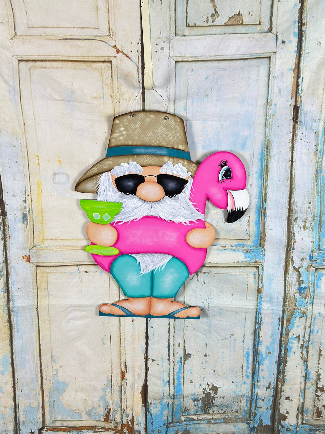 Summer Gnome, Door Hanger, Pool Gnome Door Hanger, Pool, Gnome ...