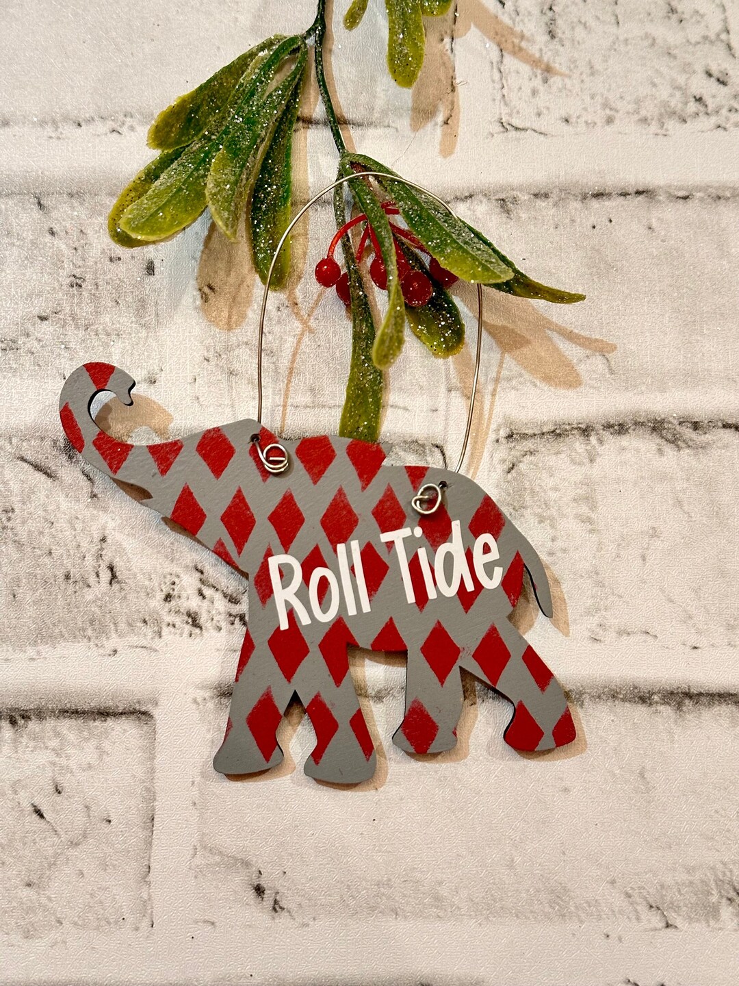 Alabama Ornament, Alabama Christmas Ornament, Roll Tide, Crimson Tide ...