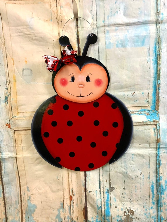 Lady Bug Door Hanger Summer Door Hanger Lady Bug Birthday - Etsy