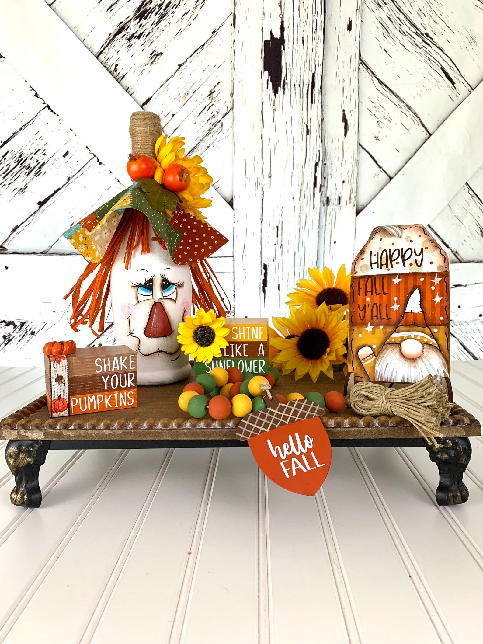 Fall Tier Tray Decor, Pumpkin Tier Tray Bundle, Thanksgiving Tier Tray ...