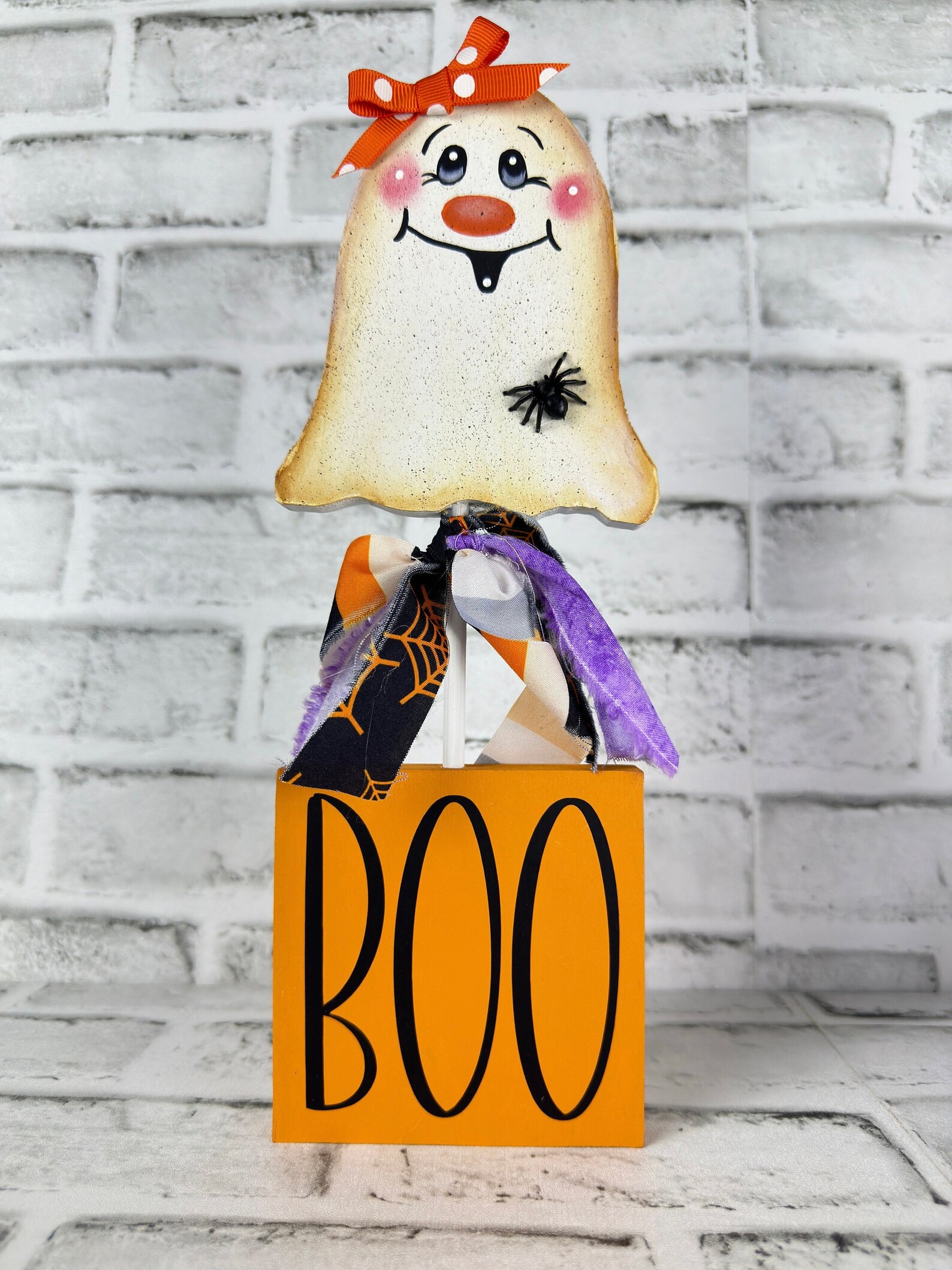 Halloween Decor, Halloween, Ghost, Boo, Eek, Ghost Wood Crafts, Painted ...