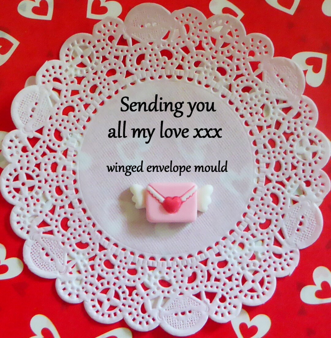 Love Letter or Envelope With Wings Silicone Mold for DIY Crafts ...