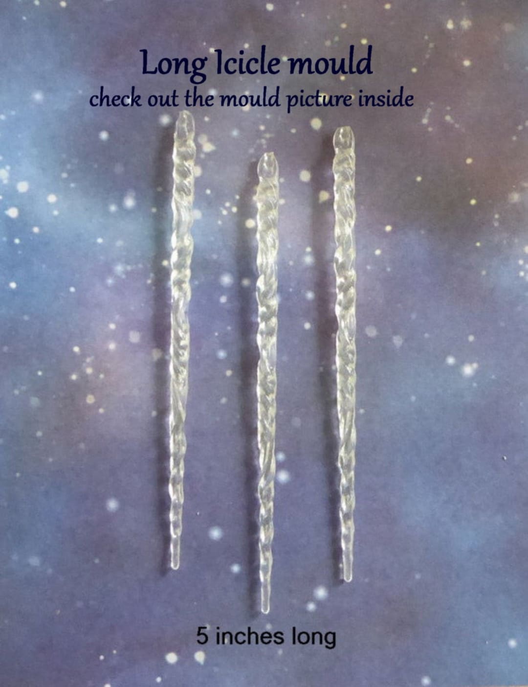 Icicle Silicone Mold DIY Crafts Chocolate Candy Cake Topper Cake ...