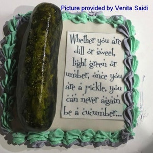 Dill Pickle Silicone Mold DIY Crafts Chocolate Candy Cake Tool Topper ...