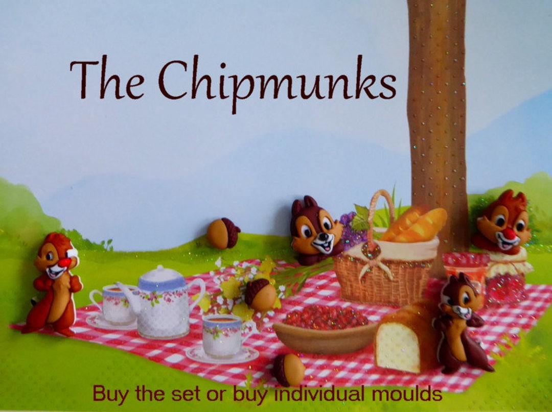 Chipmunk Silicone Mold DIY Crafts Chocolate Candy Cupcake Topper Sugar ...